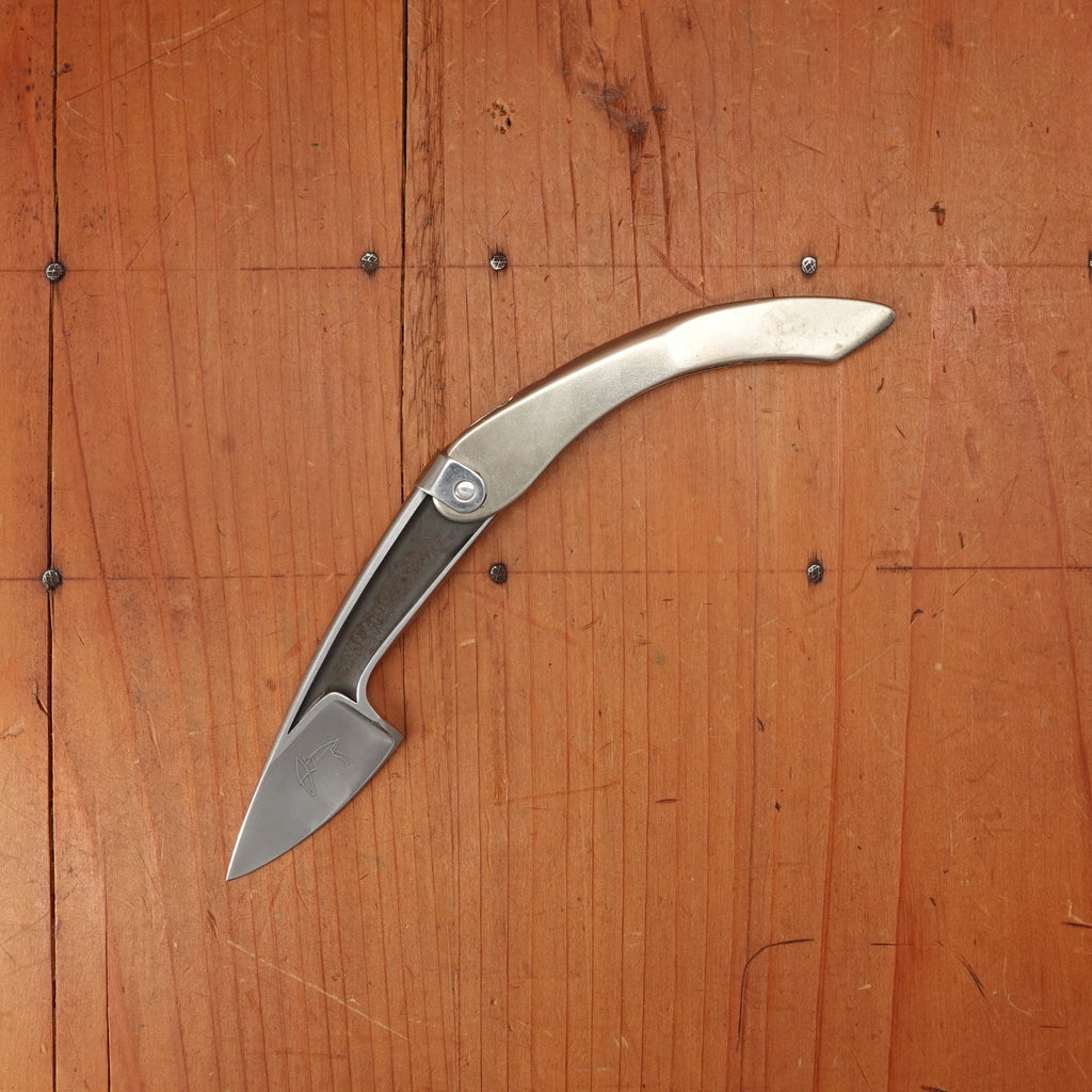 David Boye Bow Hunter Tweezerlock Folder Dendritic Cobalt Steel – Bernal Cutlery