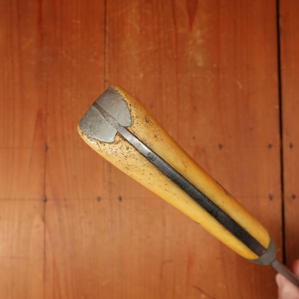 S.H.K.Co 7" Cleaver Carbon Steel Bone & Pewter Handle (Lead Warning) G ...