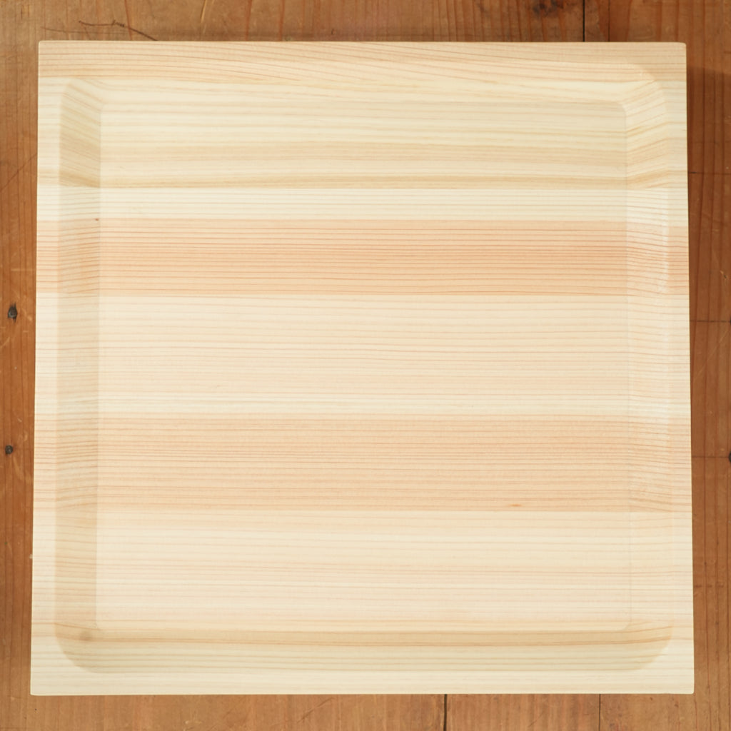 Hinoki Wood Dinner Plate - 27cm Square – Bernal Cutlery