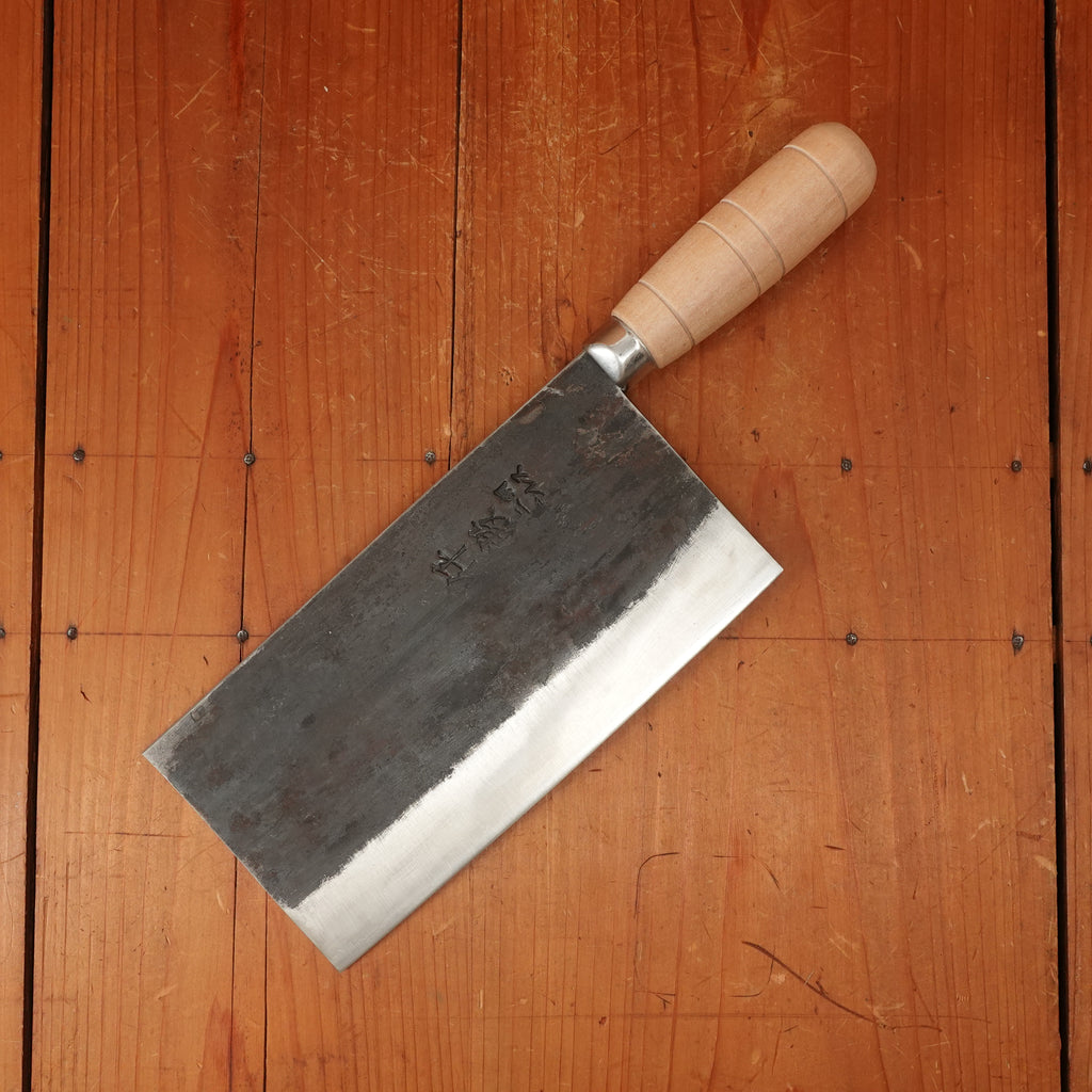 Sentan 190mm Chinese Cleaver Stainless Clad Shirogami 2 Kurouchi ...