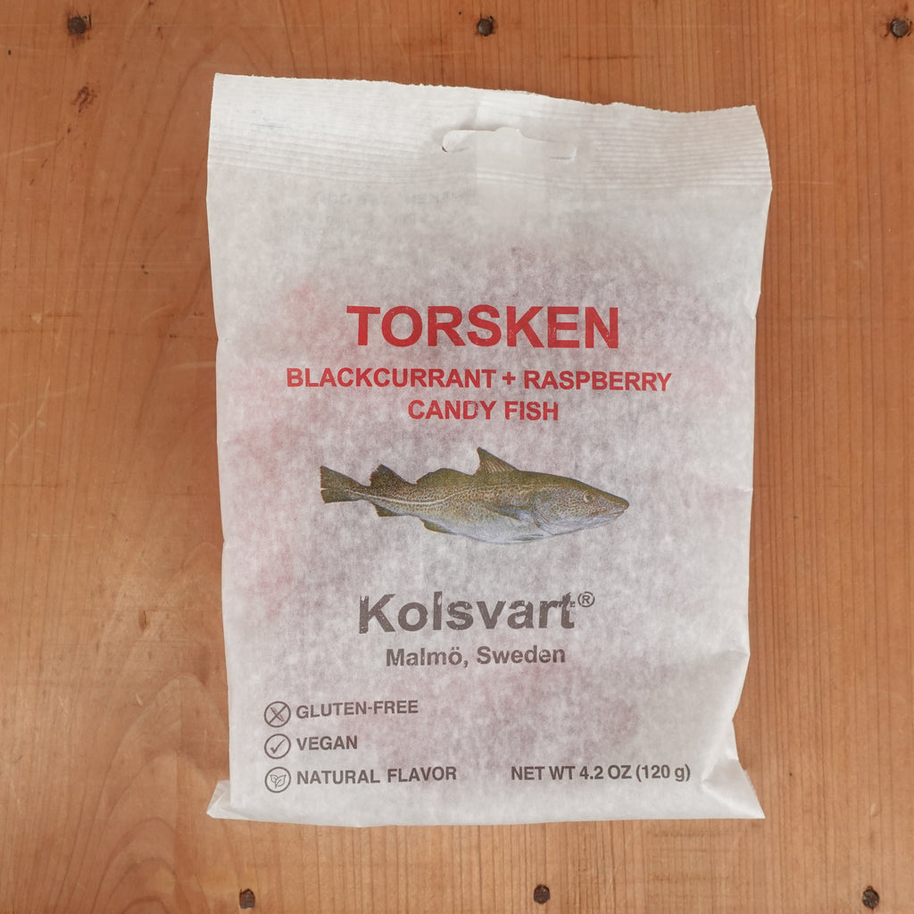 Kolsvart Torsken Blackcurrant + Raspberry Swedish Fish - 4.2oz – Bernal ...