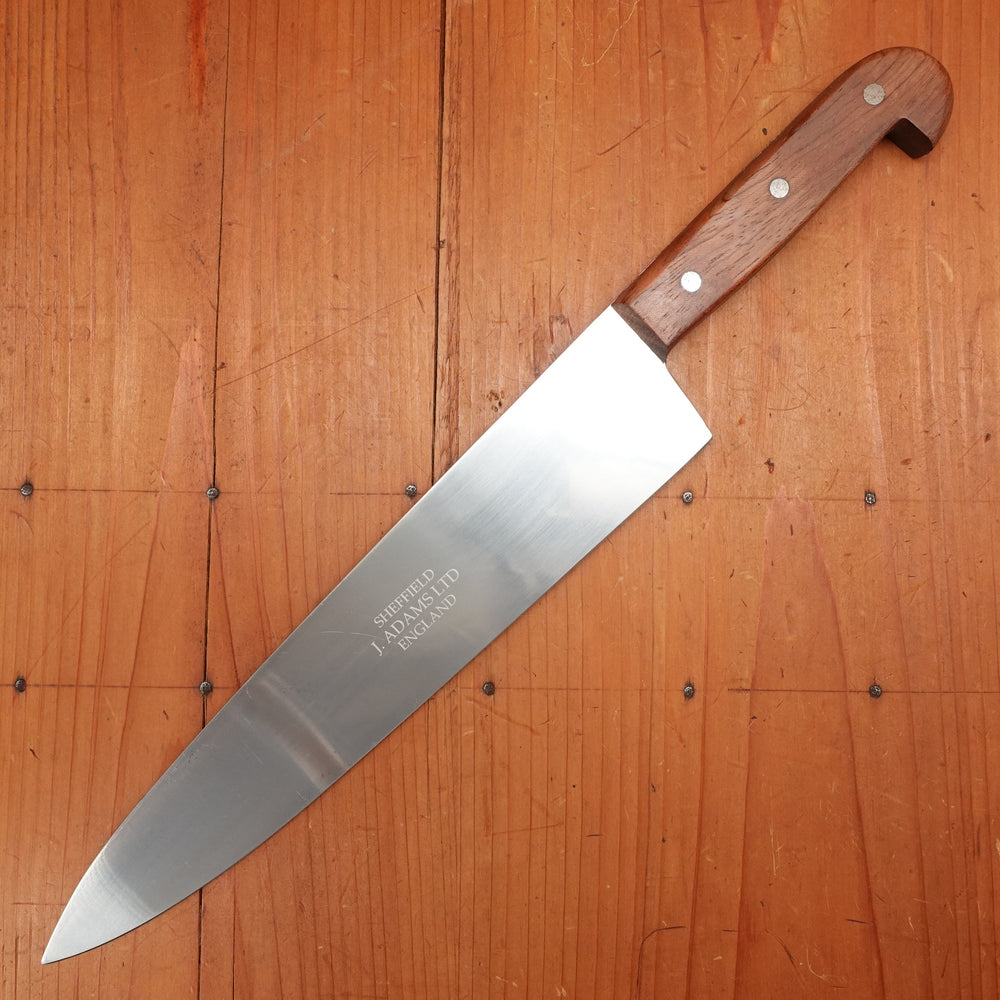 J Adams 10" Chef Knife Carbon Steel Pinned Rosewood – Bernal Cutlery