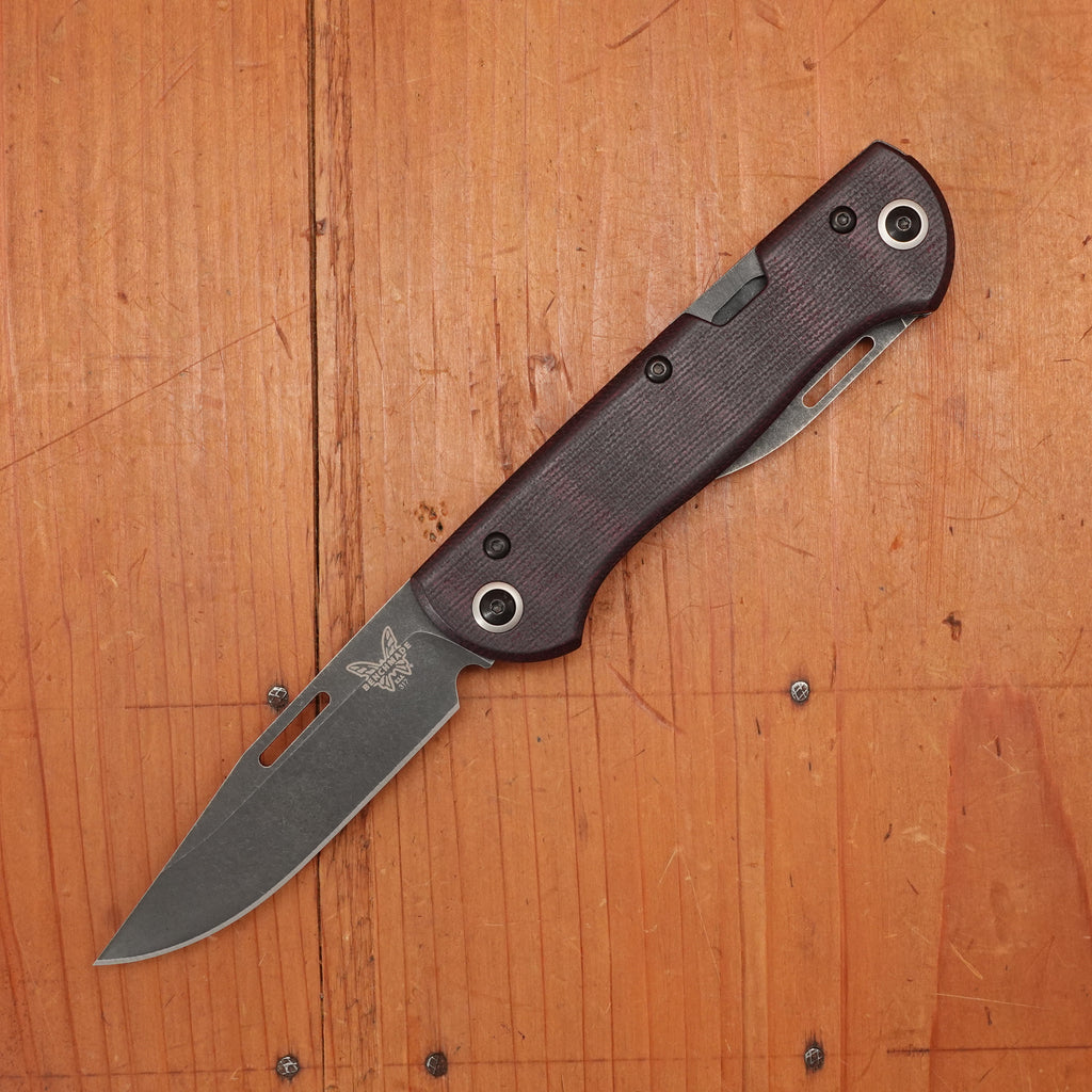 Benchmade 317BK-02 Weekender Drop Point CPM-S90V Lockback Double Red M ...