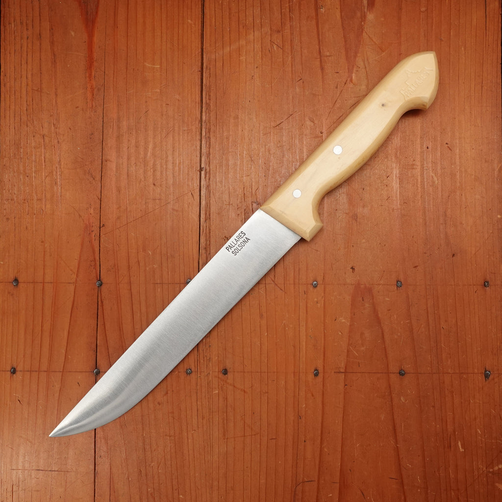 Pallares Degollar 8.5" Catalonian Butcher Carbon Boxwood – Bernal Cutlery