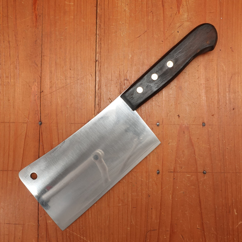 Ercoll 160mm Cleaver Stainless & Beech - Italy 1960s 70s? – Bernal Cutlery