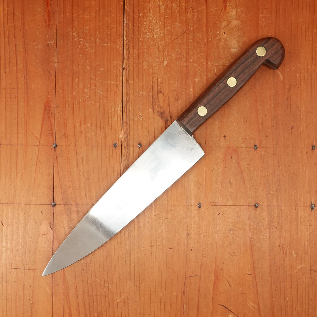 J Adams 8" Chef Knife Carbon Steel Palisander / Brass – Bernal Cutlery