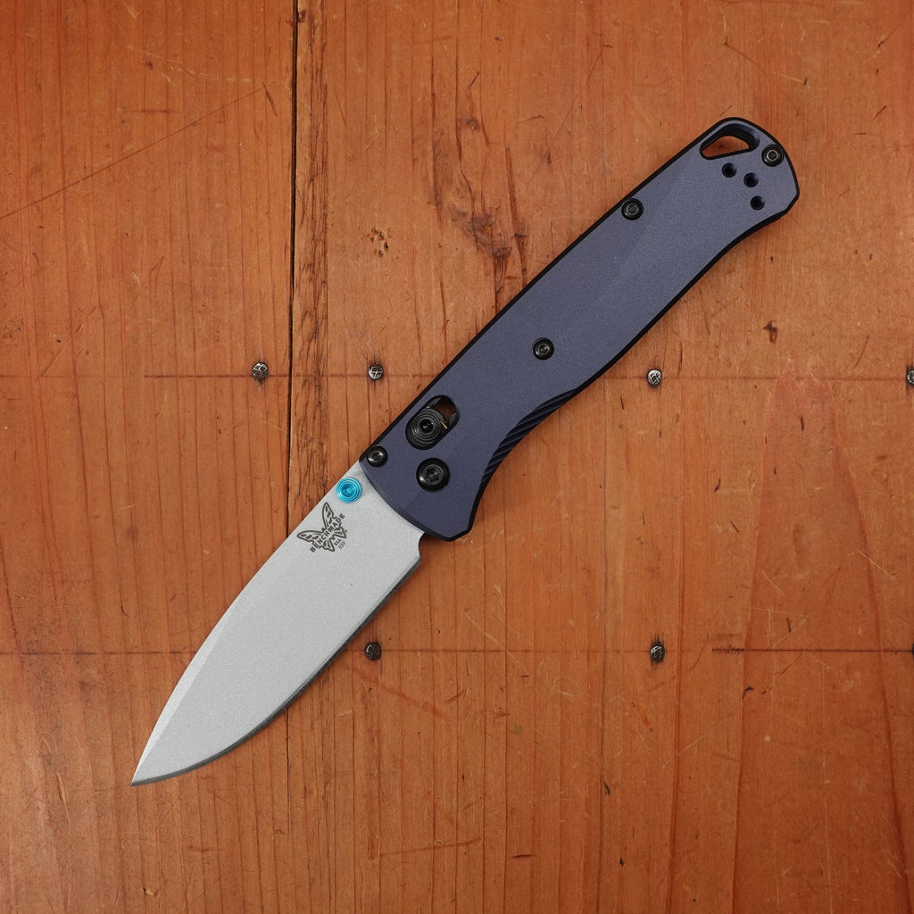 Benchmade 535SL-13 Bugout Drop Point CPM-S90V AXIS Lock Crater Blue Al ...