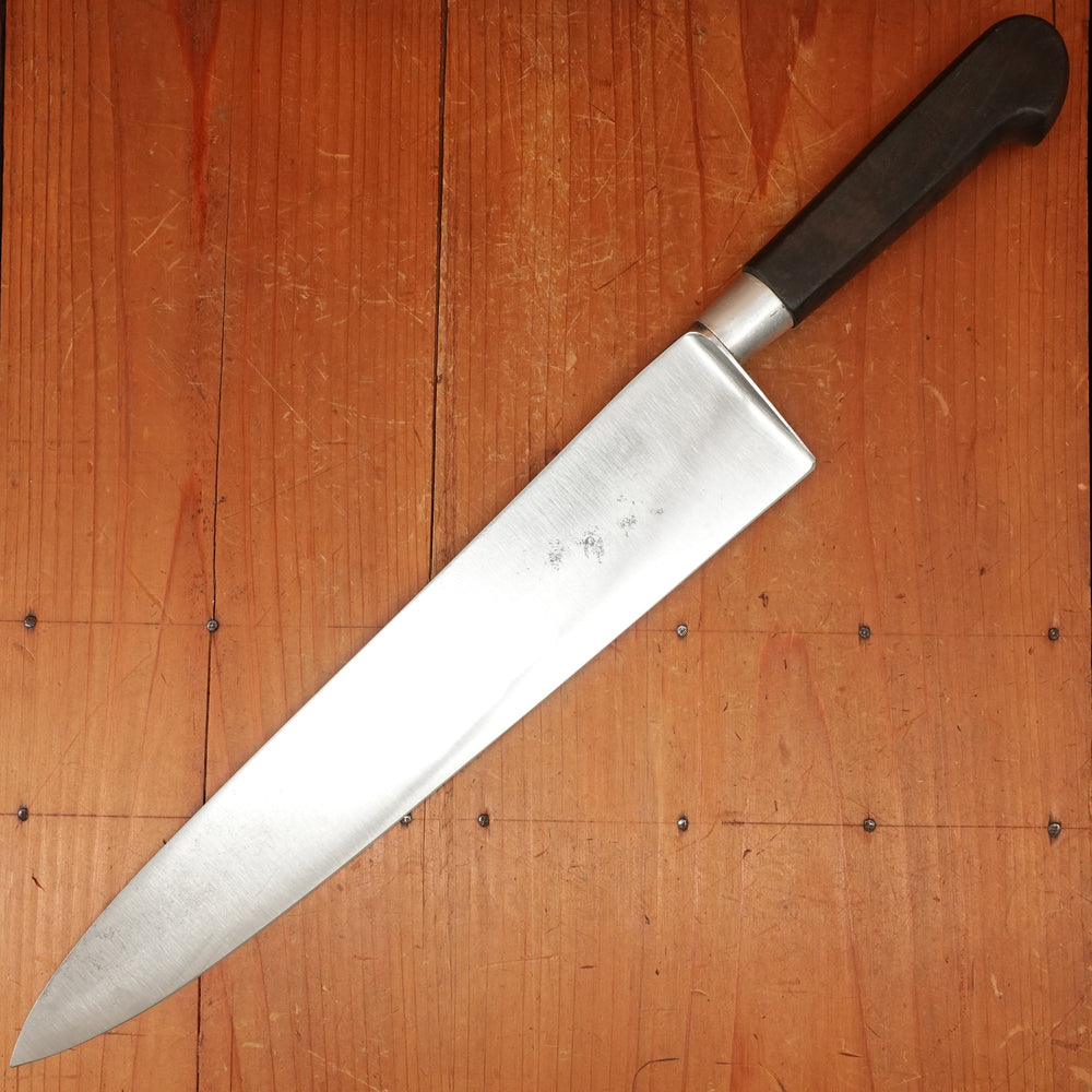 Sabatier 12" Chef Knife Nogent / Cuisine Massif Carbon Steel Walnut Th ...