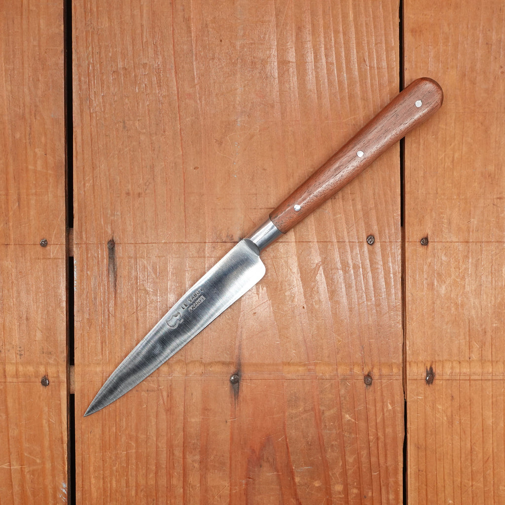 Au Sabot 4" Pointed Paring Carbon Steel Bubinga with Stainless Bolster ...
