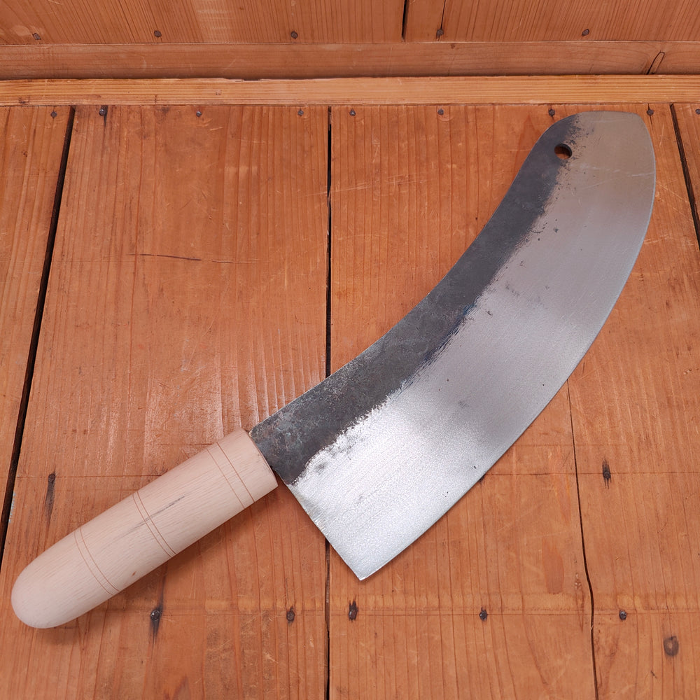 Zirh Turkish Mincing Knife 300mm Carbon Hardwood Handle – Bernal Cutlery