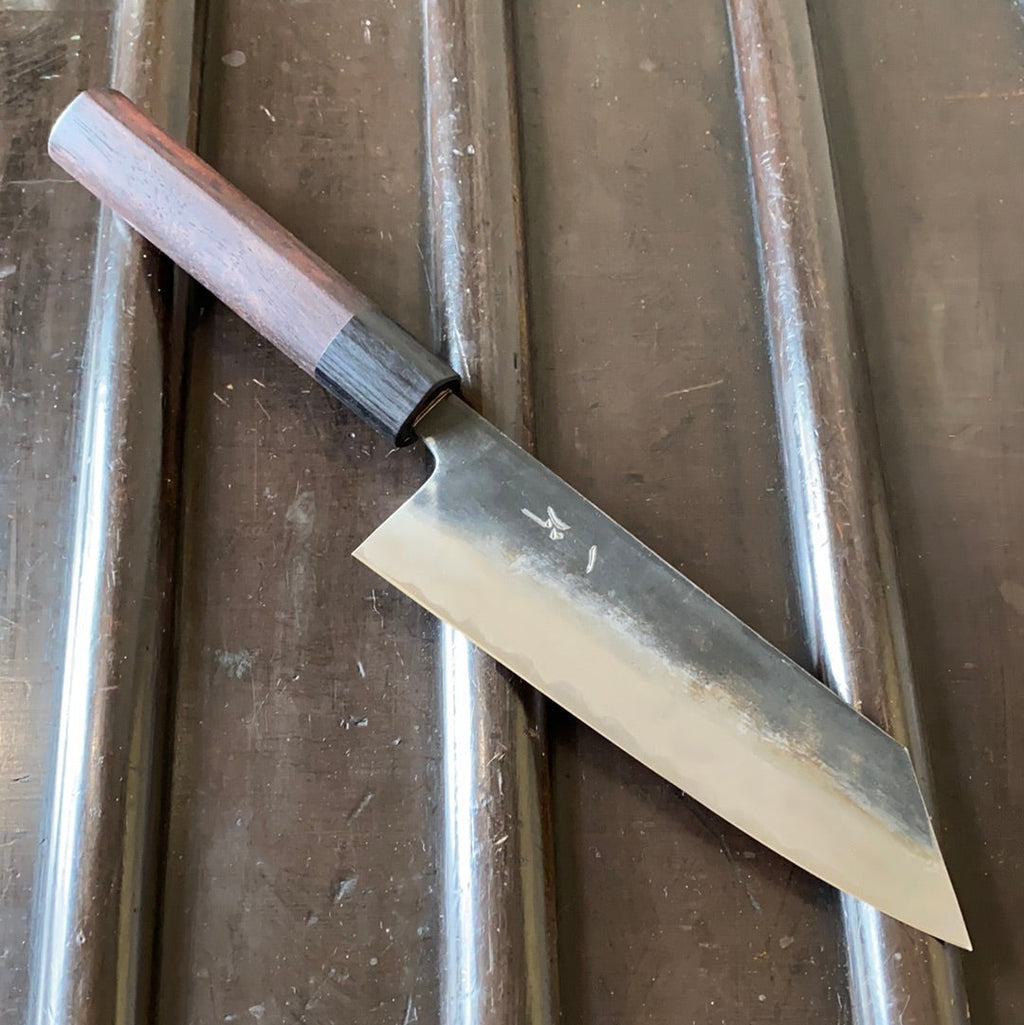 Hitohira MS 170mm Bunka Iron Clad Shirogami #2 Kurouchi Rosewood ...