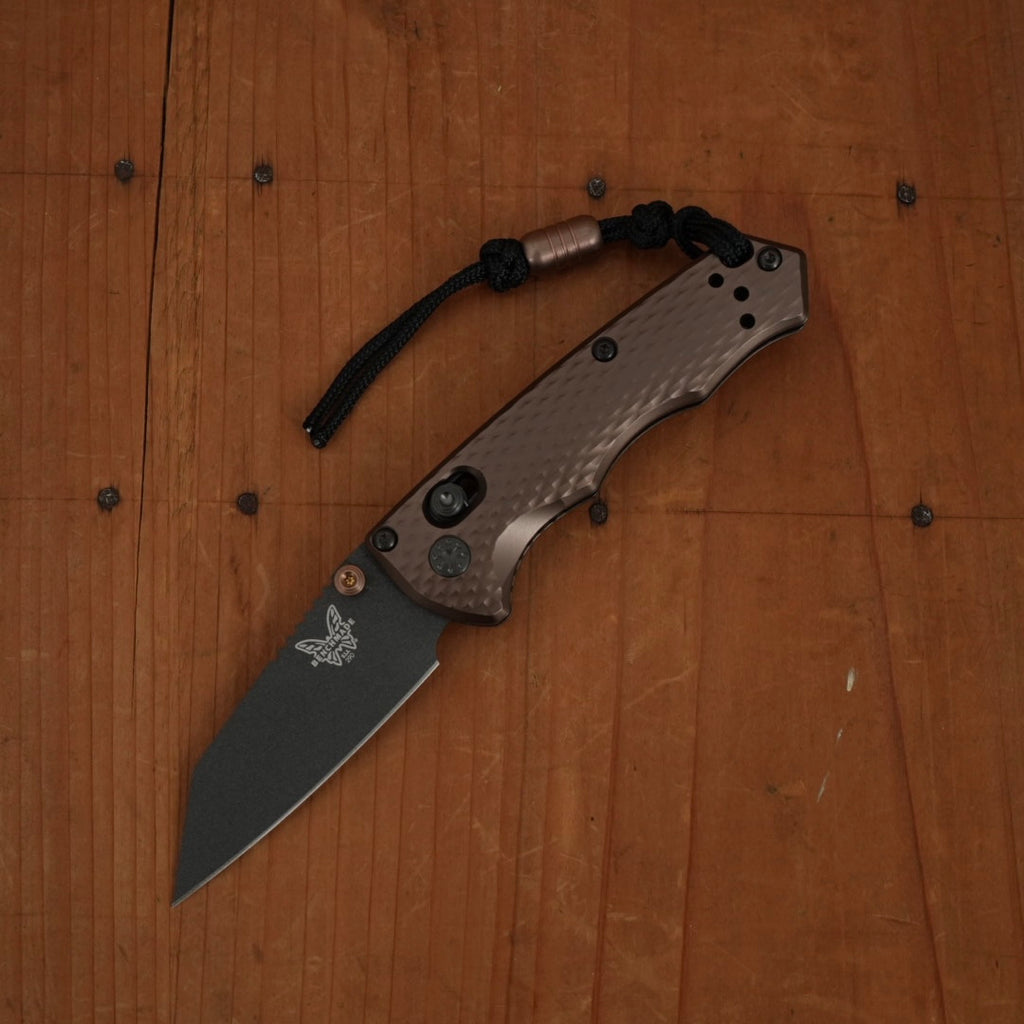 Benchmade 290BK-1 Full Immunity Wharncliffe CPM-M4 AXIS Lock Burnt Bro ...