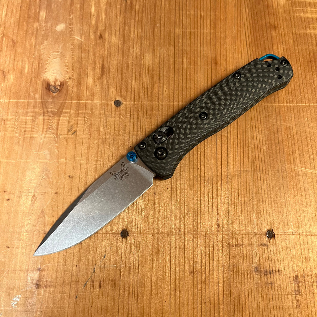 Benchmade 533-3 Mini Bugout Drop Point CPM-S90V AXIS Lock Carbon Fiber ...