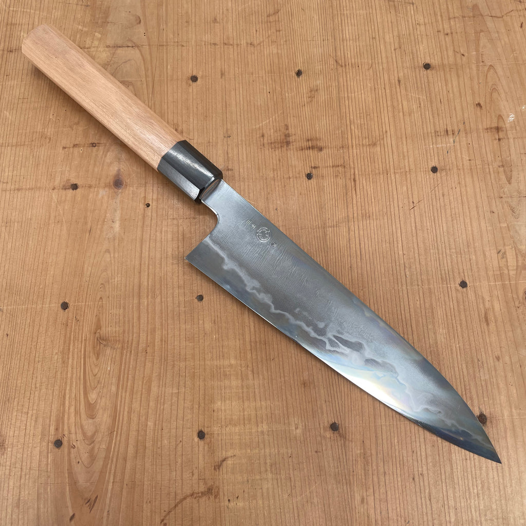 Takada no Hamono 210mm Gyuto Suiboku Finish Iron Clad Aogami 2 Cherry ...